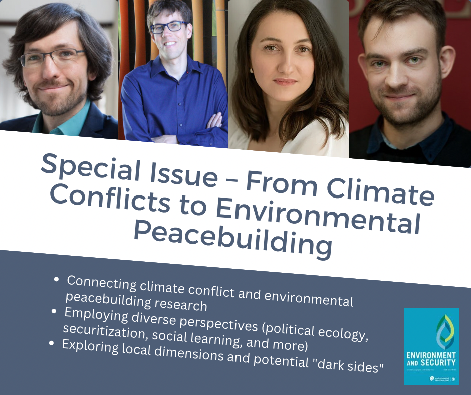 Out now - Special Issue "From Climate Conflicts to Environmental ...